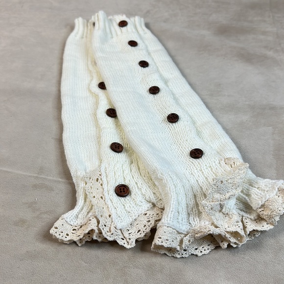 Lace Knitted Boot Cuffs Legwarmers | Accessories | Lace Crochet Boot ...